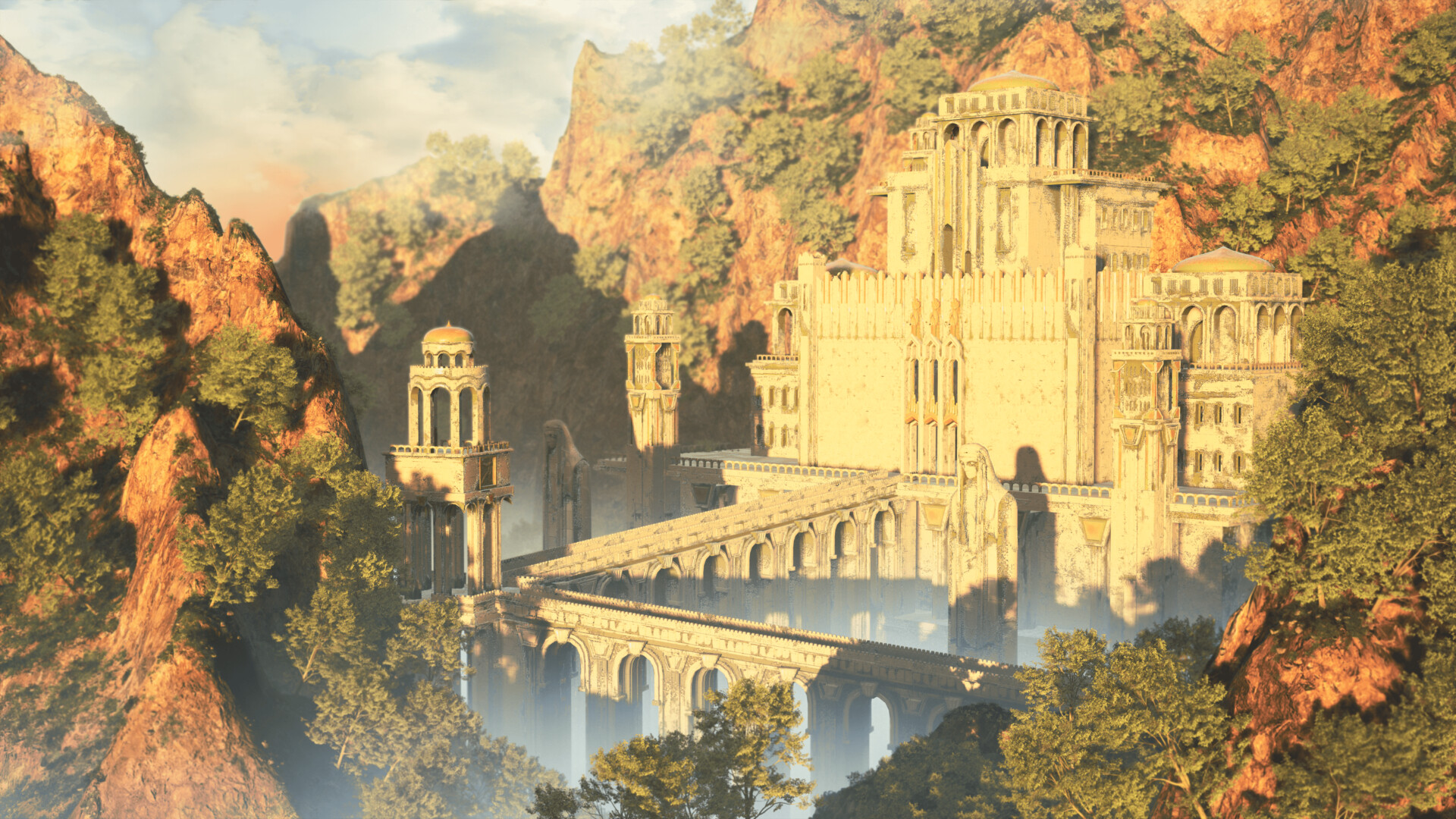 ArtStation - Mountain temple