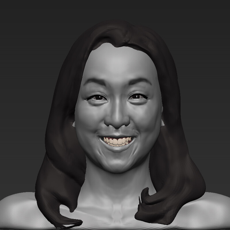 ArtStation - WIP female head sculpt #3