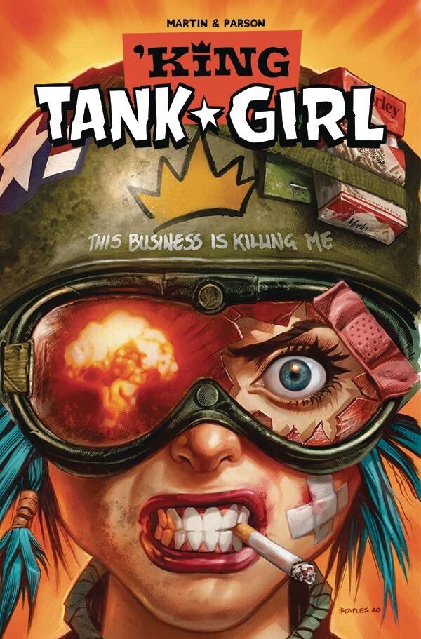 Greg Staples - Published cover artwork to the comic ‘King Tank Girl.