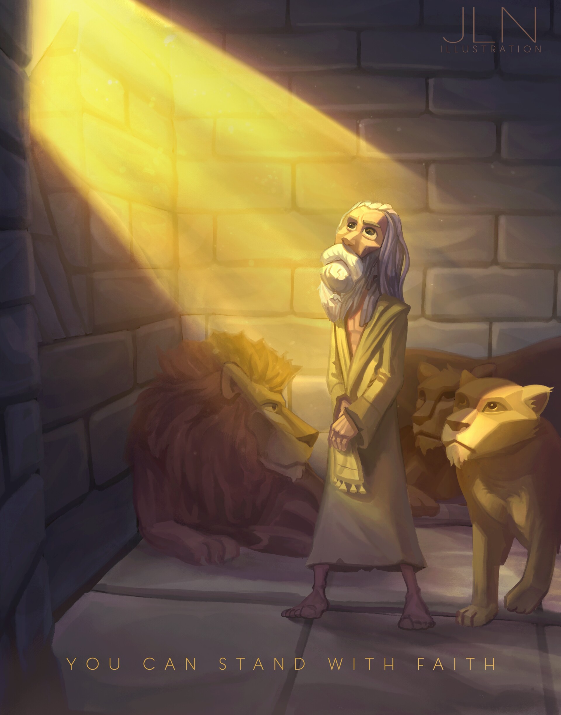 ArtStation - Daniel in the Lion’s Den