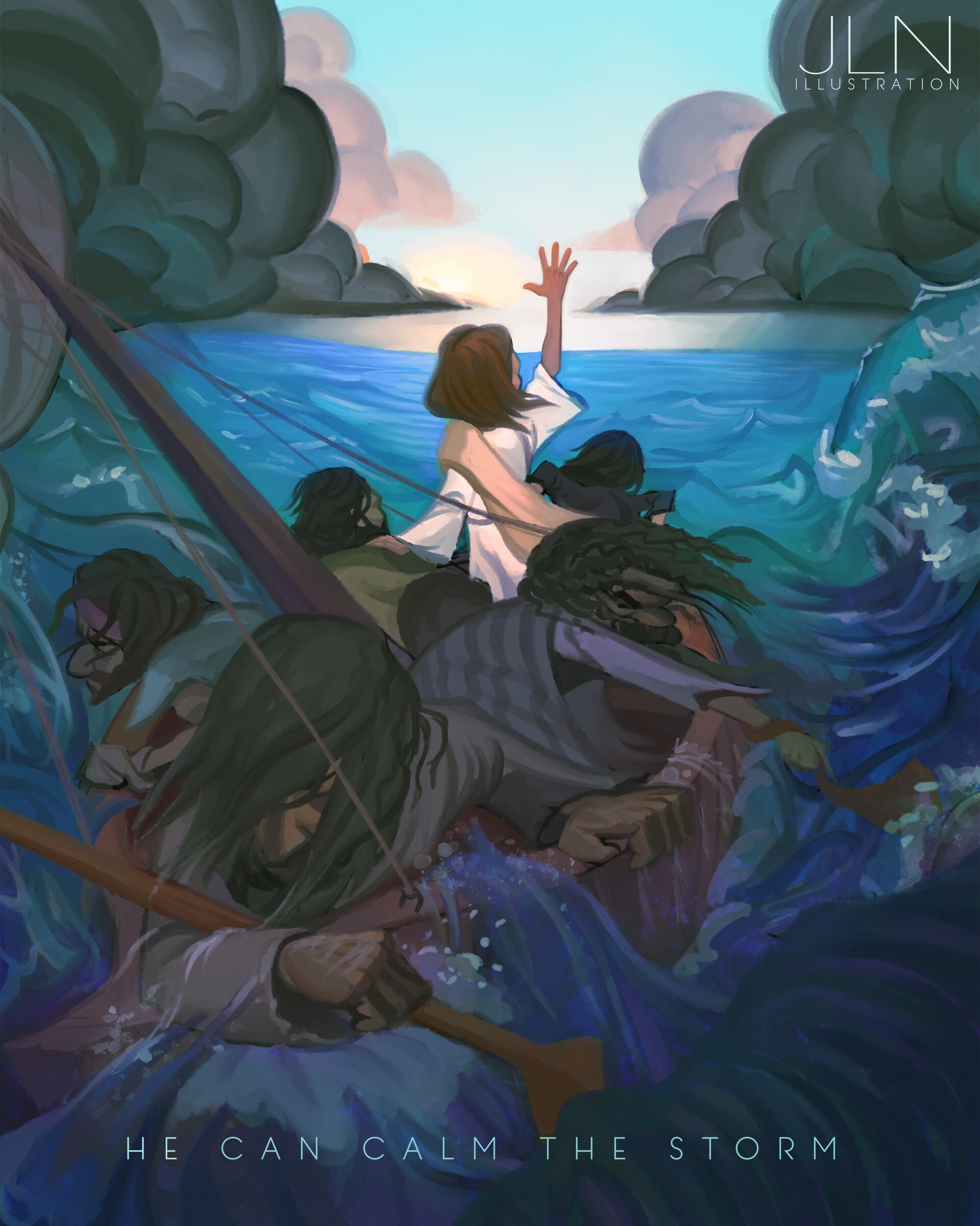ArtStation - Jesus Calms the Storm
