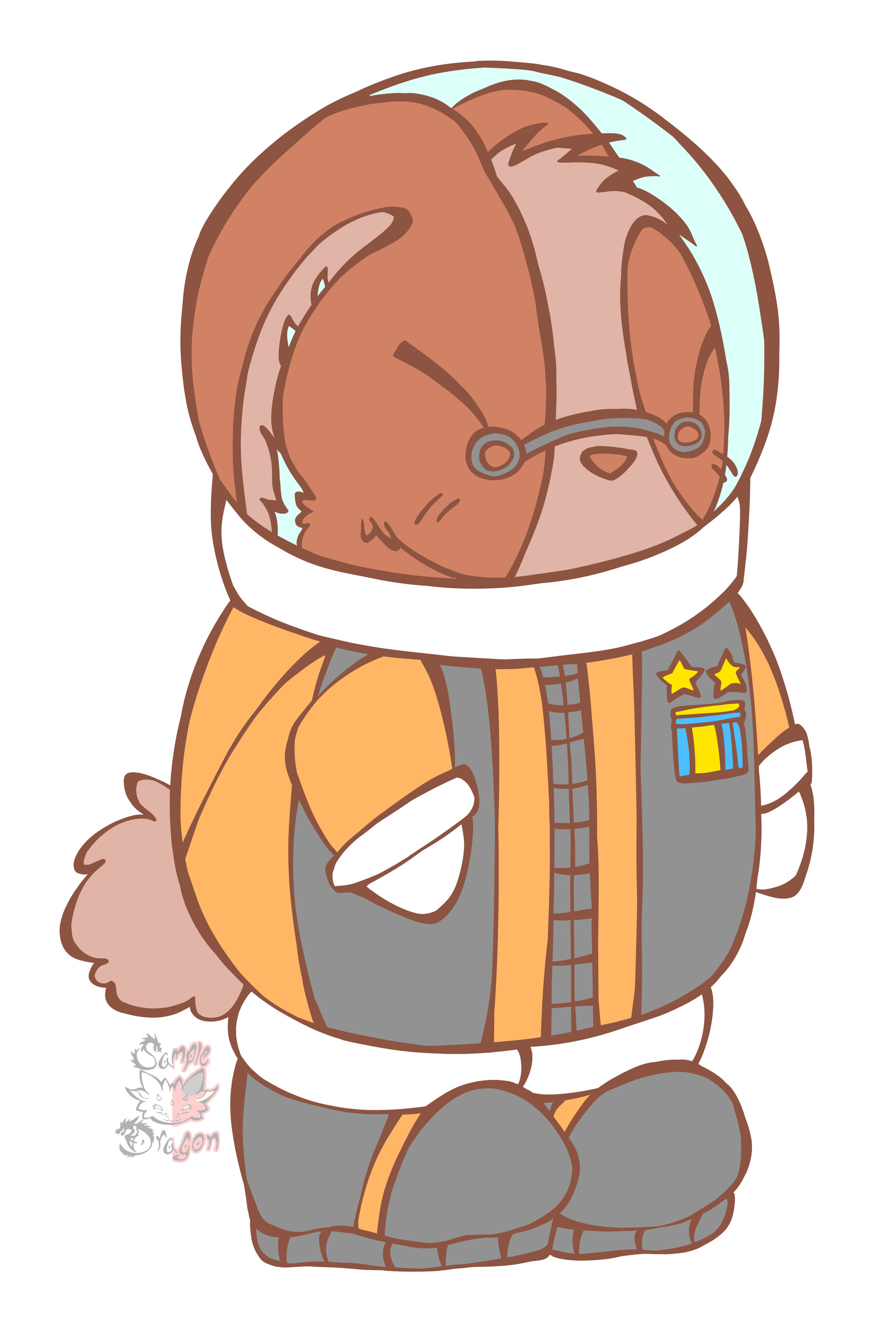 ArtStation - Astronaut Bunny Coloring Page Free2Use