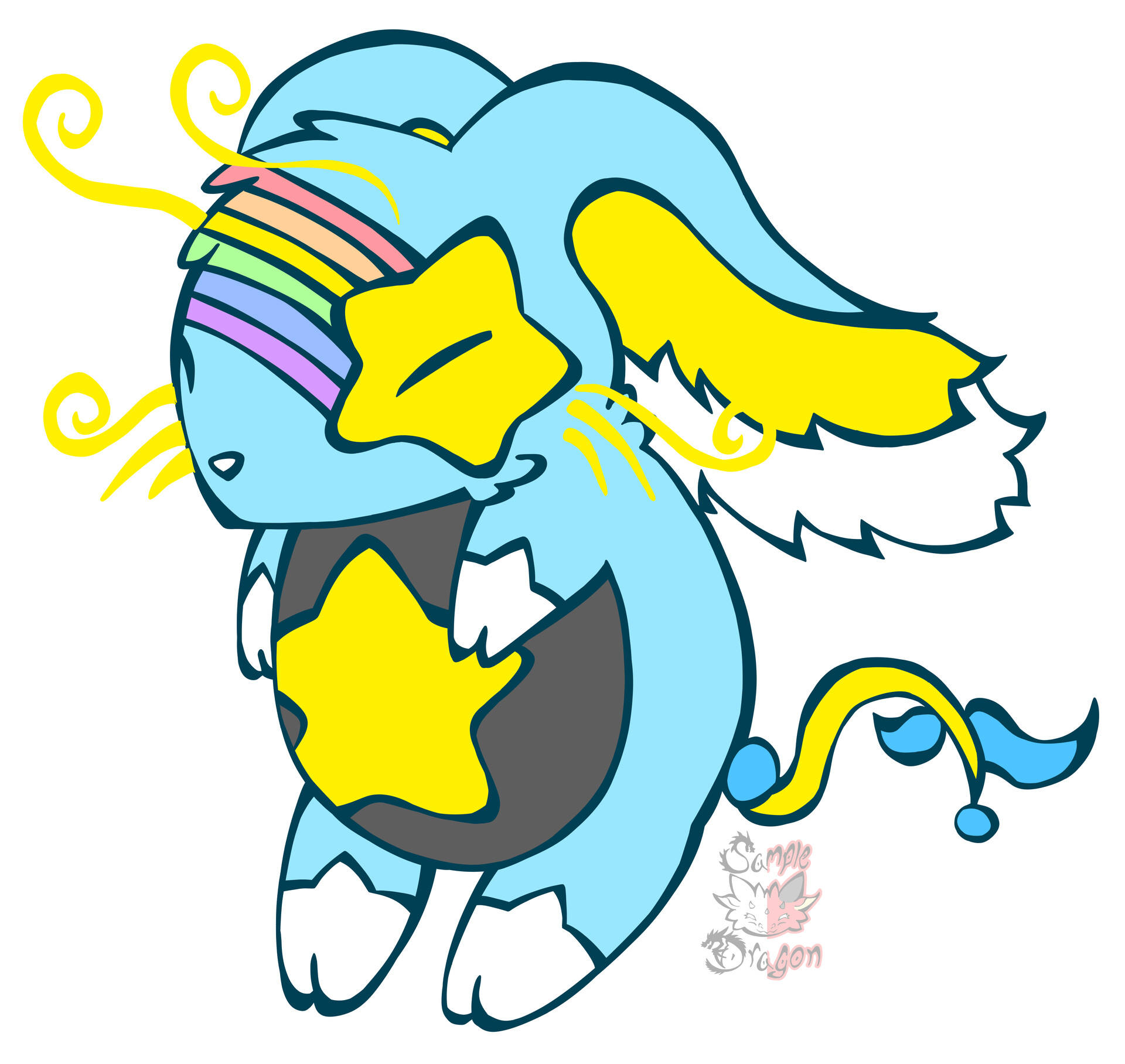 ArtStation - Celestial Star Bun Coloring Page Free2Use