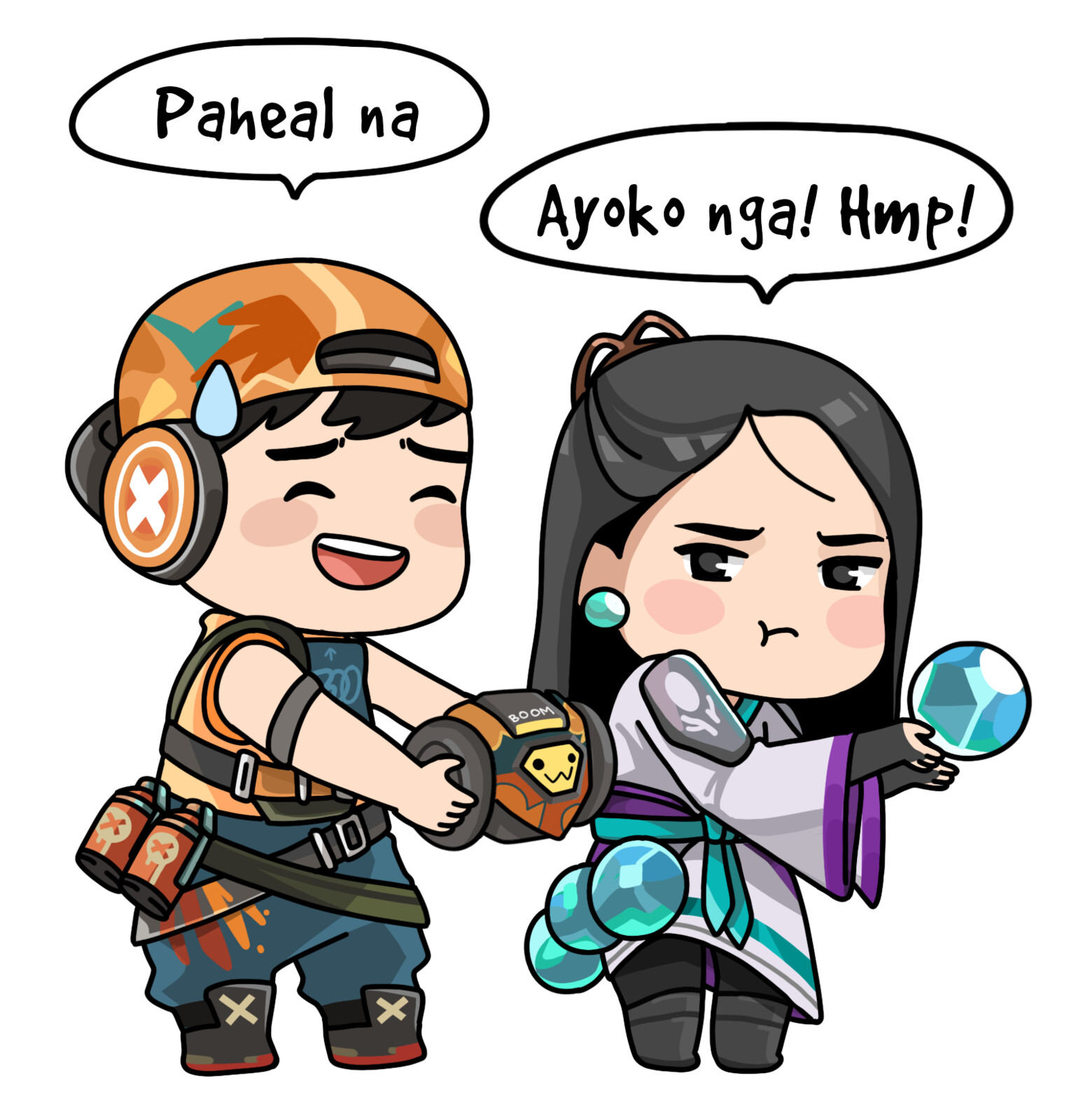 Kana - Valorant| Chibi Sticker Commission