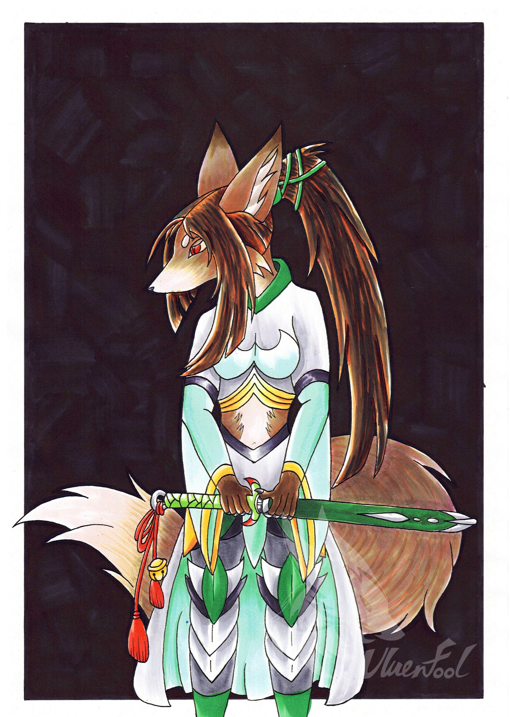 wolf anthro warrior