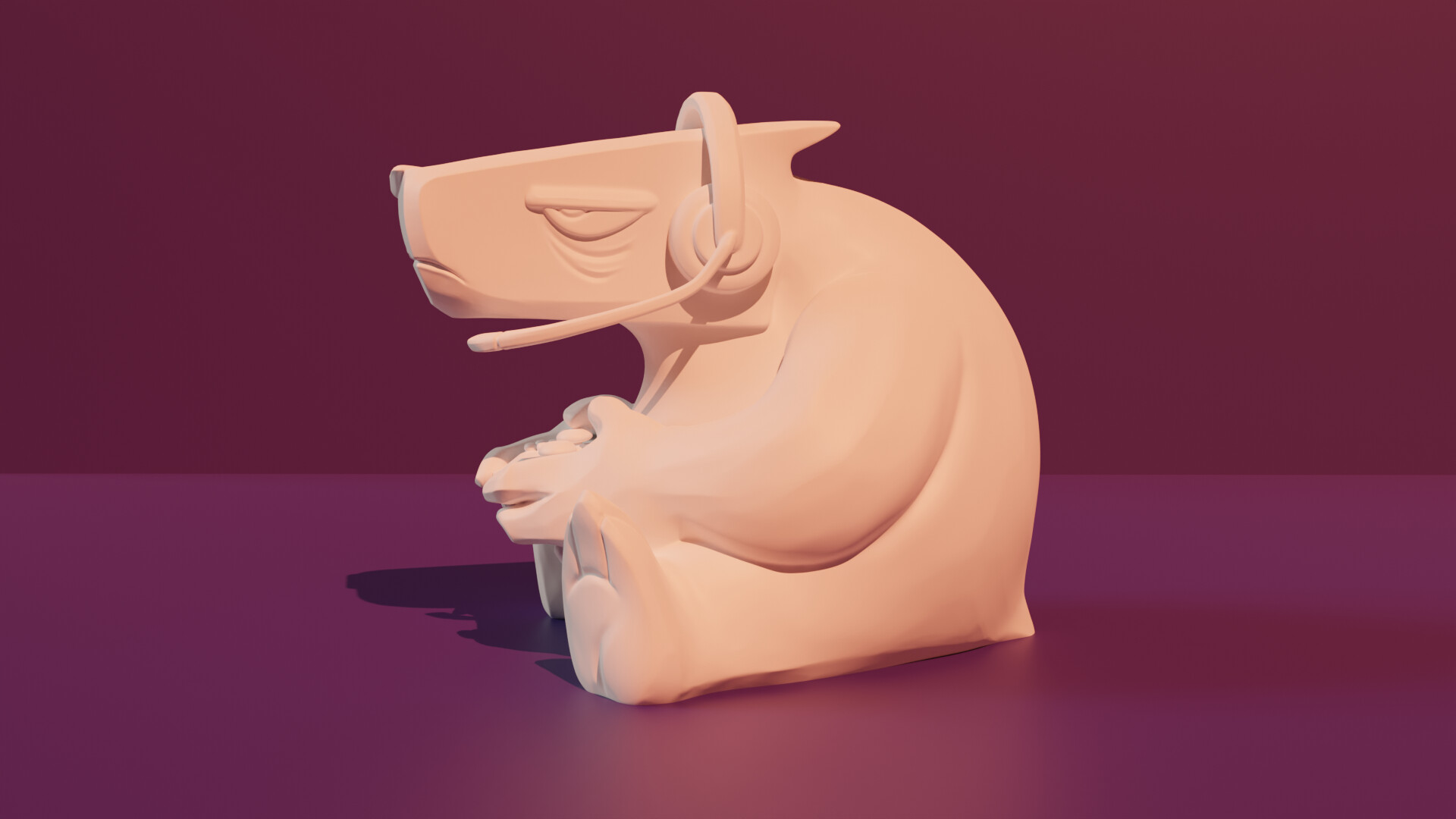 ArtStation - Gaming capybara