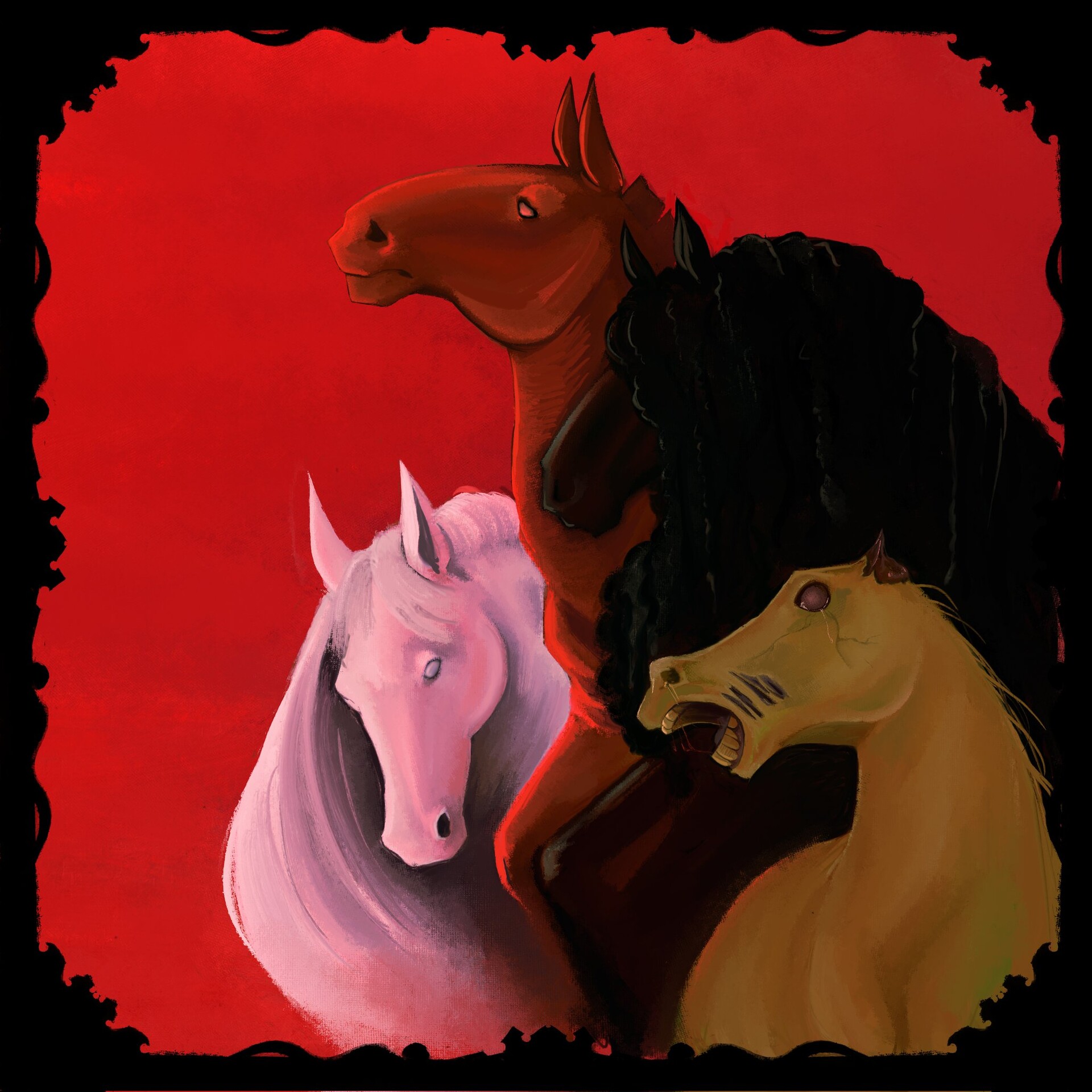 ArtStation - four horses