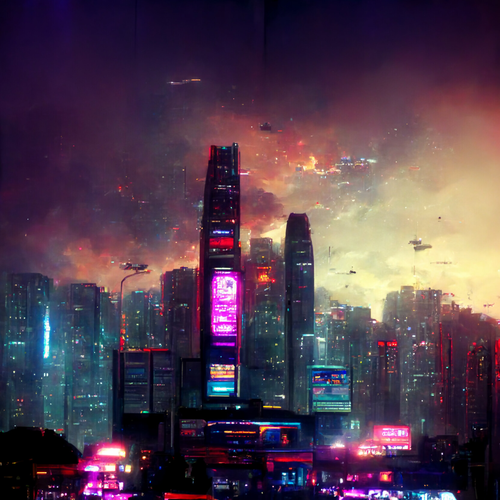 ArtStation - NightCity —— By Midjourney