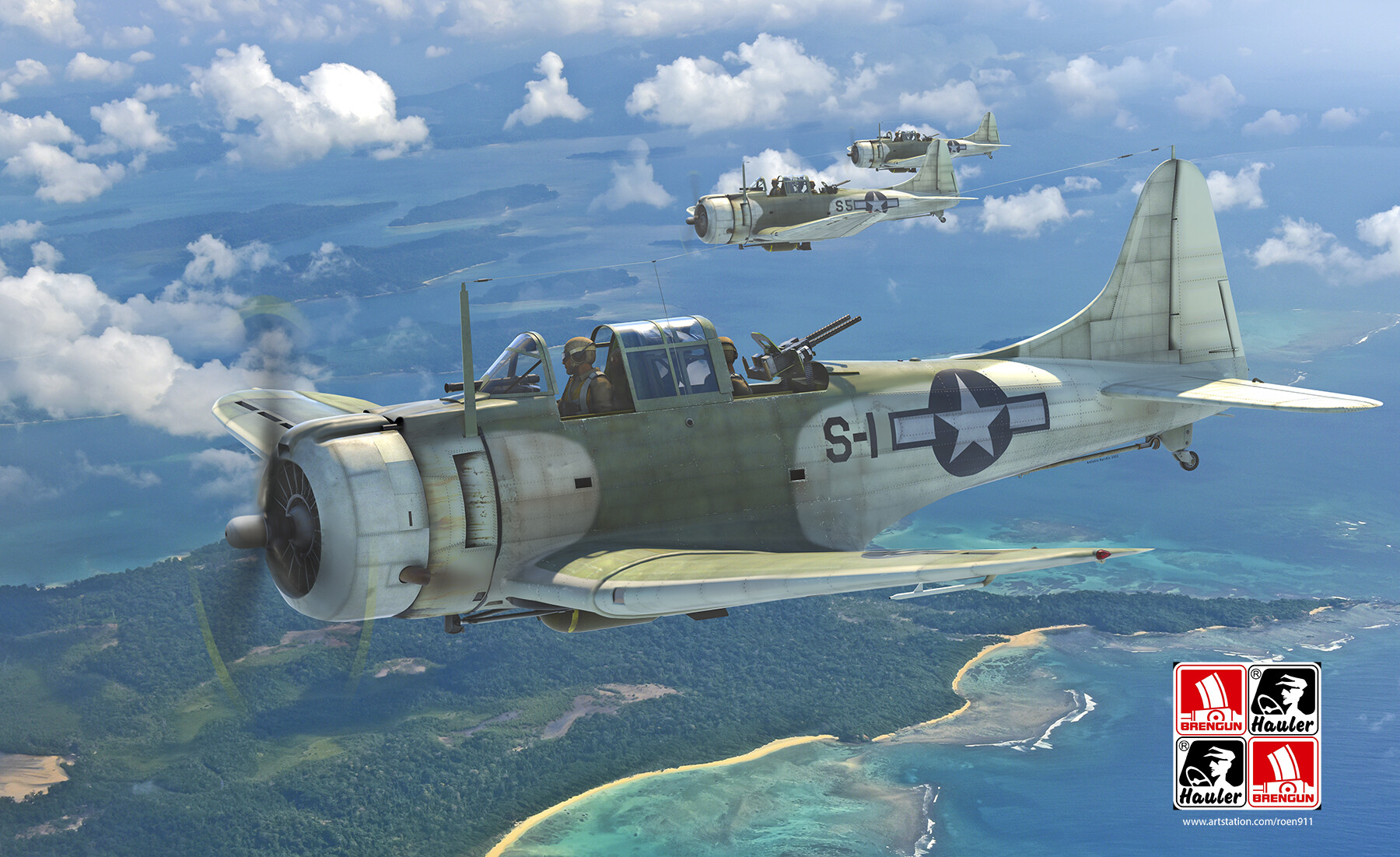 Antonis (rOEN911) Karidis - Hauler - Brengun - SBD-5 Dauntless Box Art