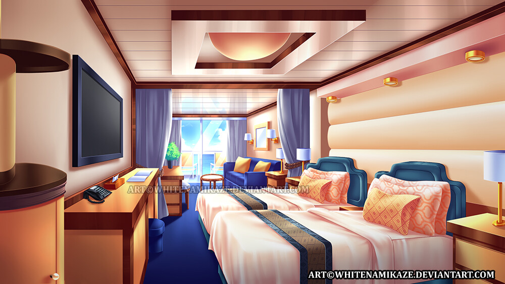ArtStation - COM - Cruise Cabin Room