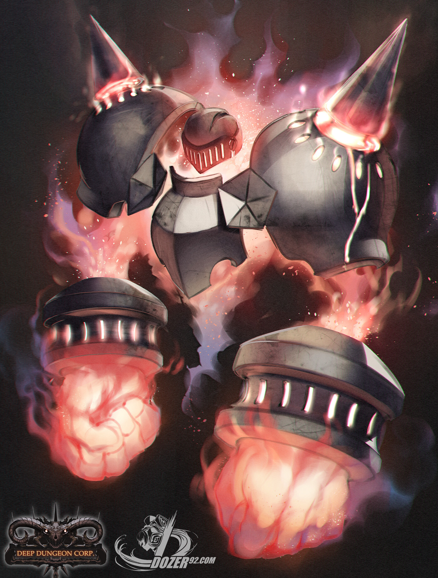 ArtStation - Flaming buster