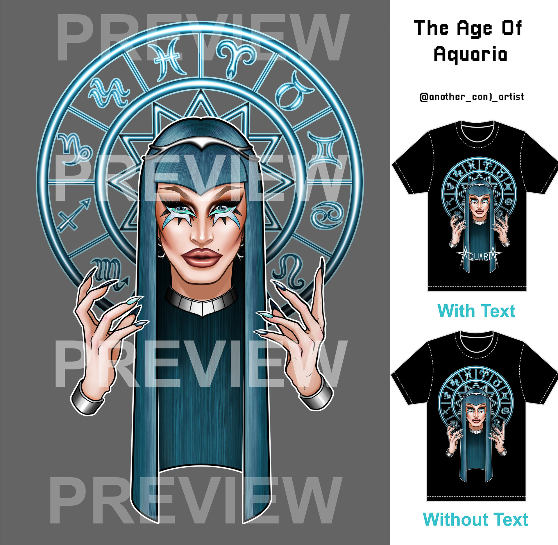 Connor James - Drag Queens & Kings Merchandise and Poster Art Commissions