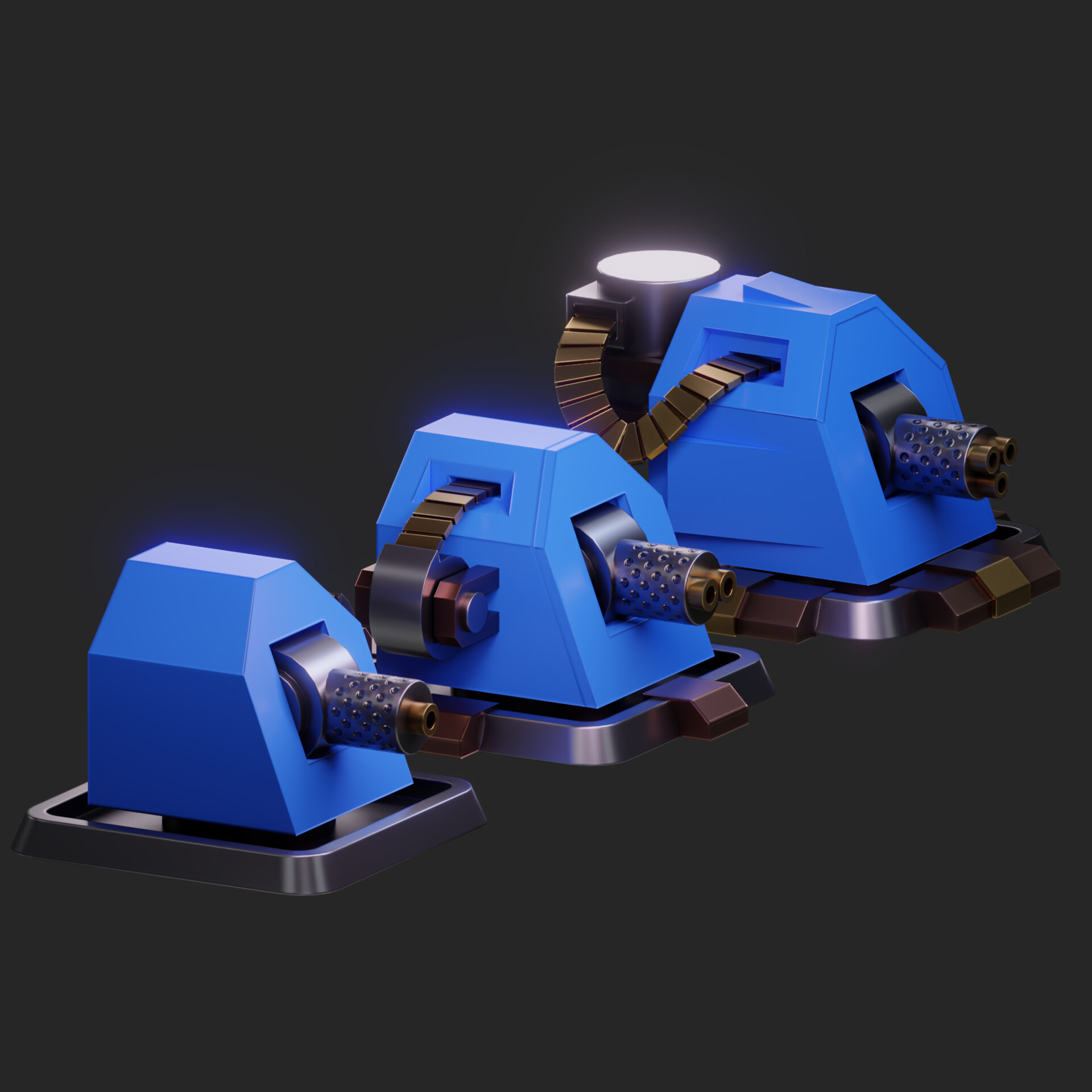 ArtStation - Tower defense gun turret