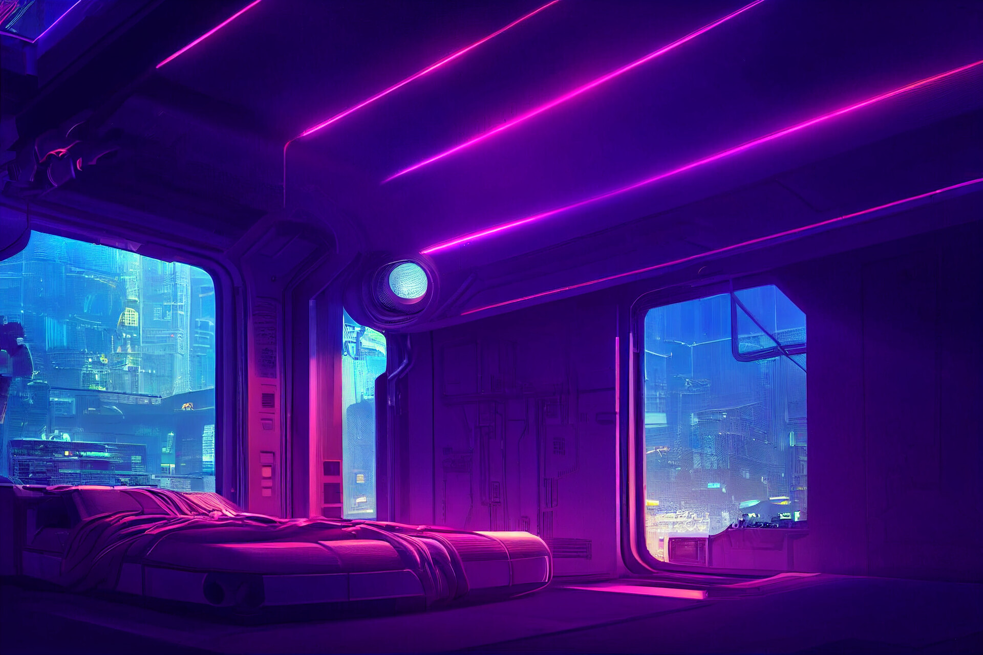 ArtStation - Bedroom with Cyberview