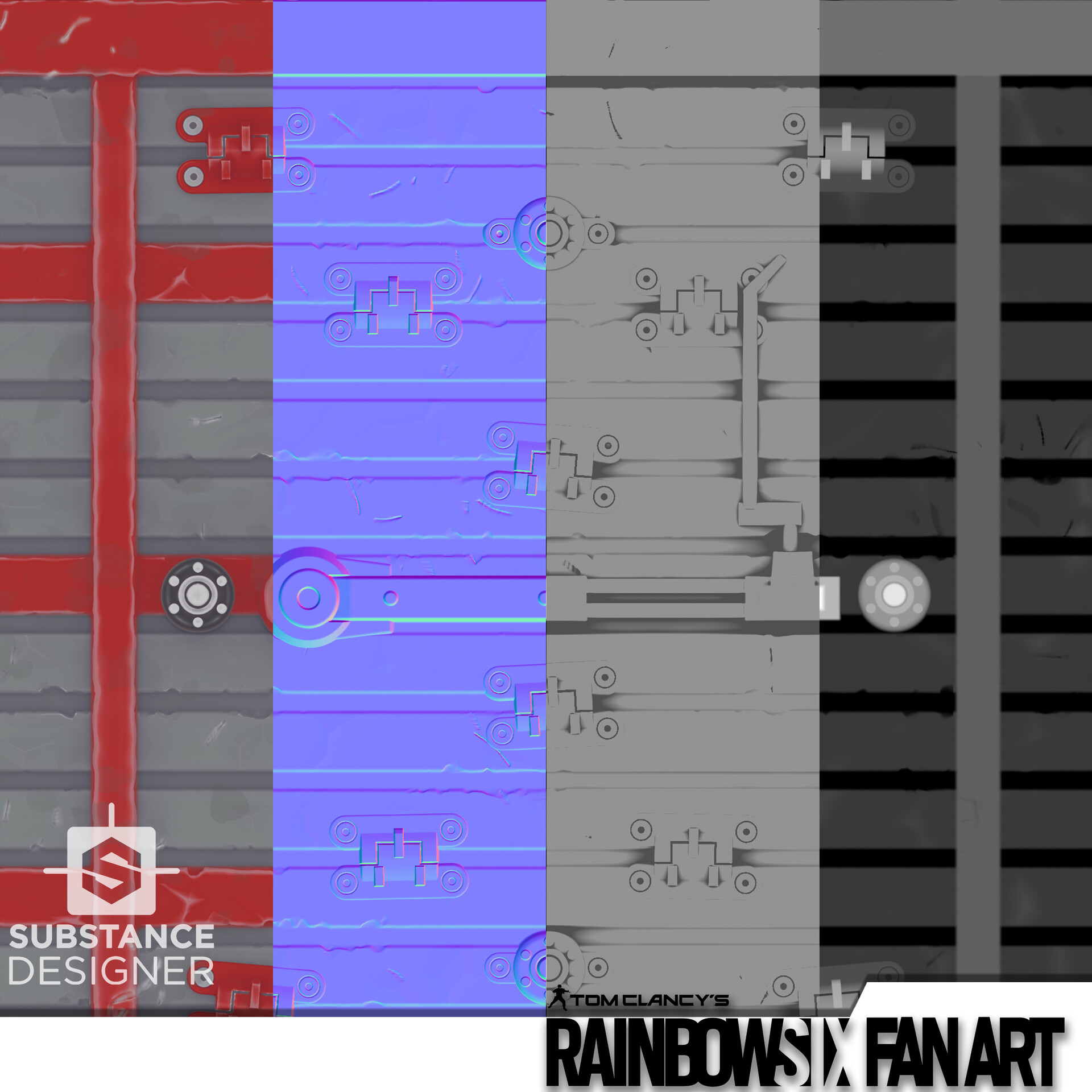 Furkan Erkan - Rainbow Six Siege Stylized Textures