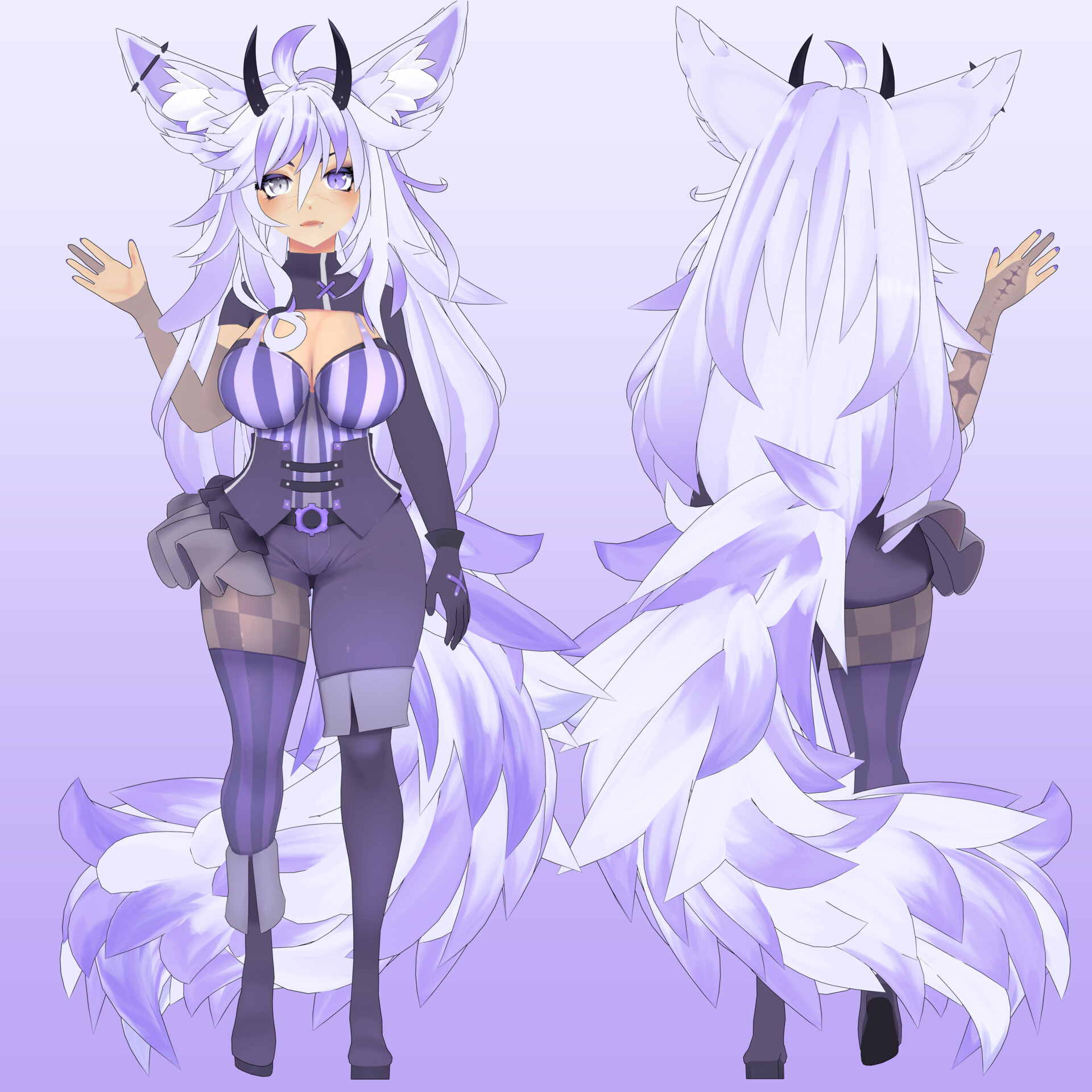 ArtStation - Raiden - 3D Vtuber model