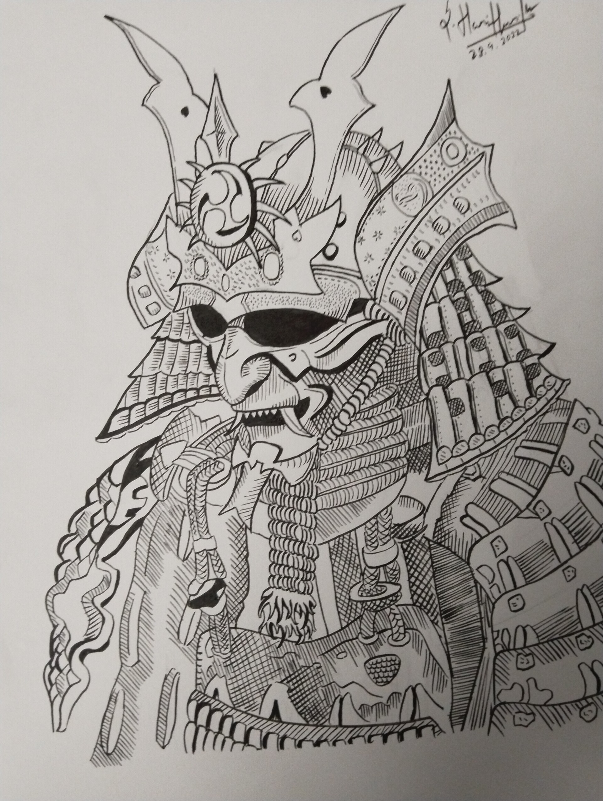 ArtStation - Samurai outfit illustration