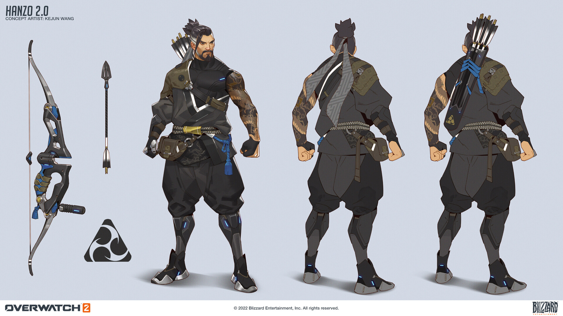 Kejun Wang - Overwatch 2: Hanzo New Look