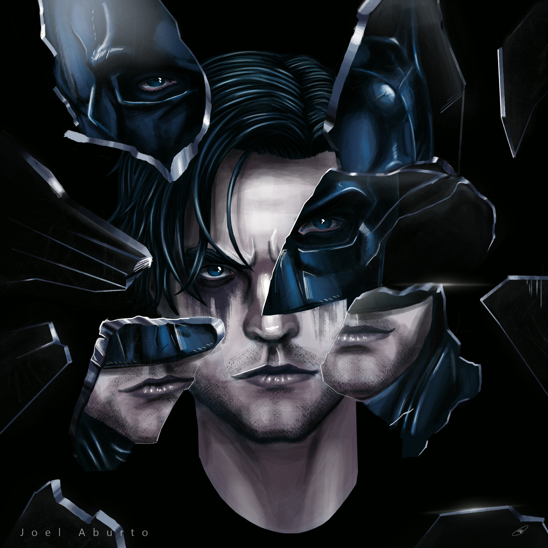 ArtStation - Duality The Batman portrait