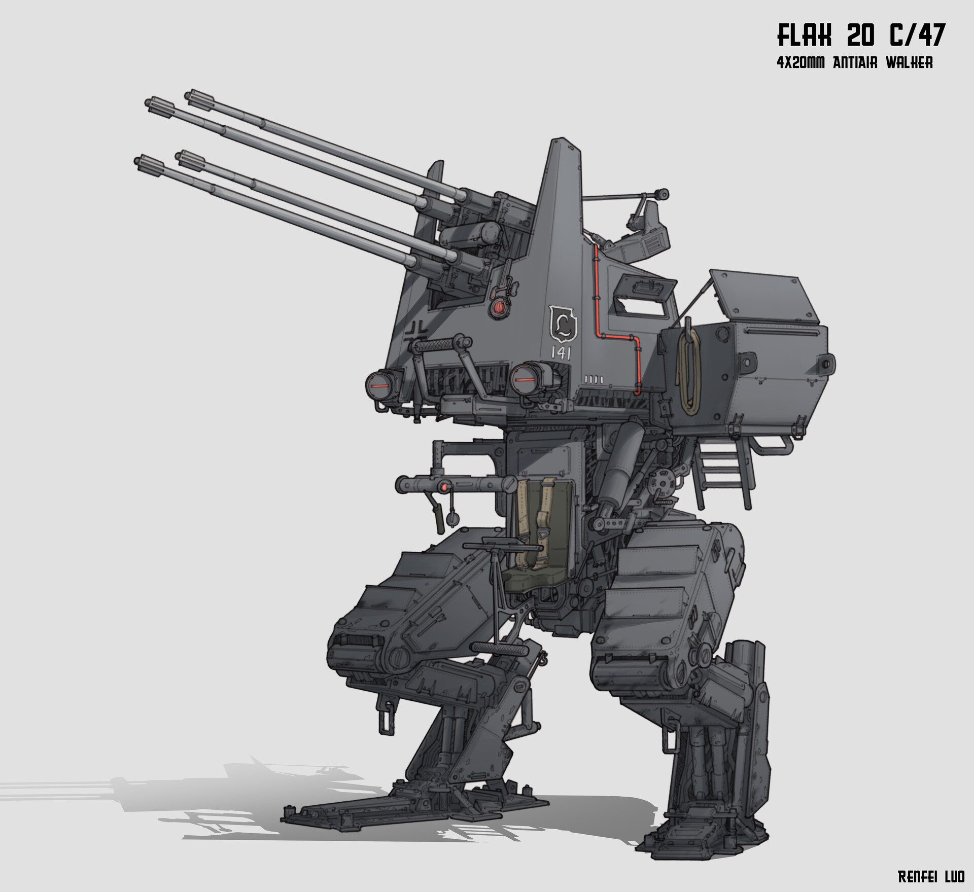 ArtStation - Anti-air Mech
