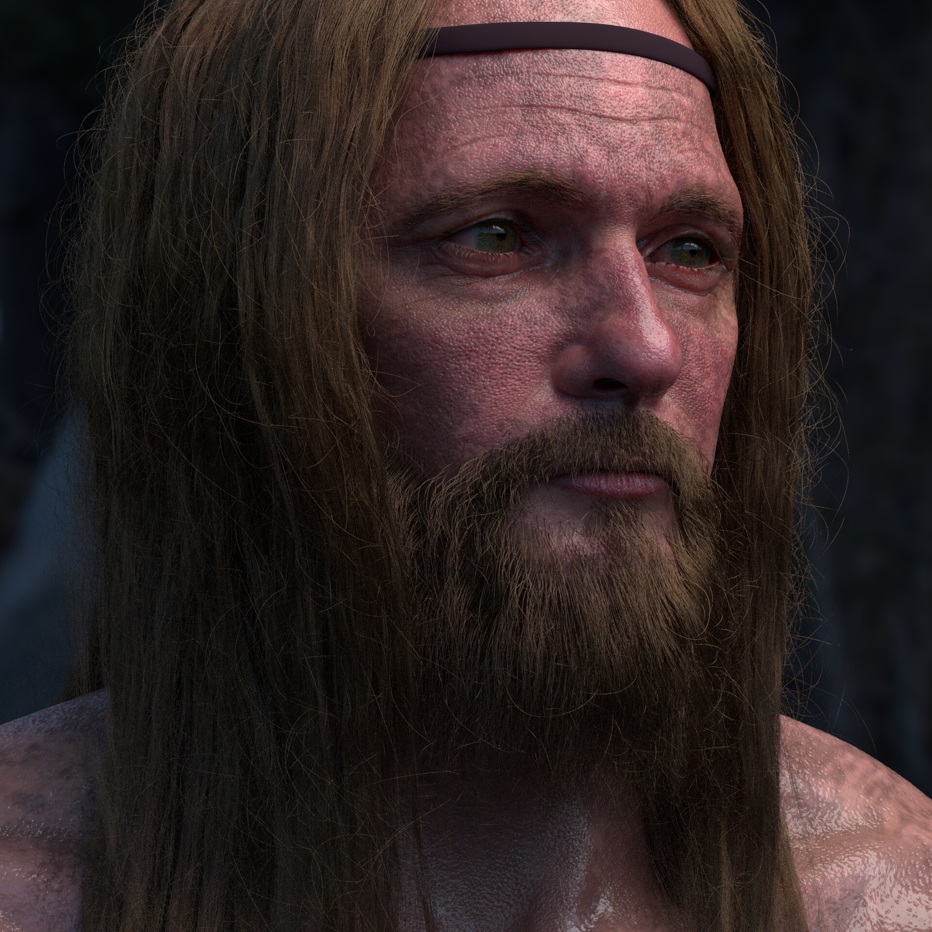 ArtStation - 3D Portrait of Prince Amleth, from The Northman Movie