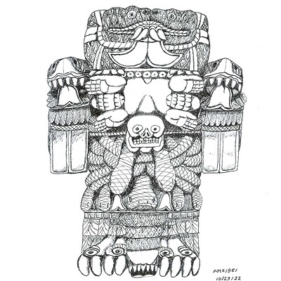 Coatlicue Drawing