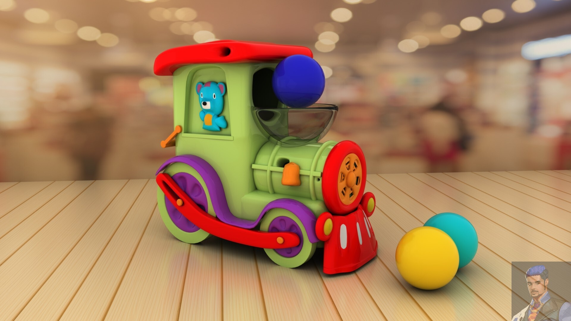 ArtStation - Toy Train - 3D Model