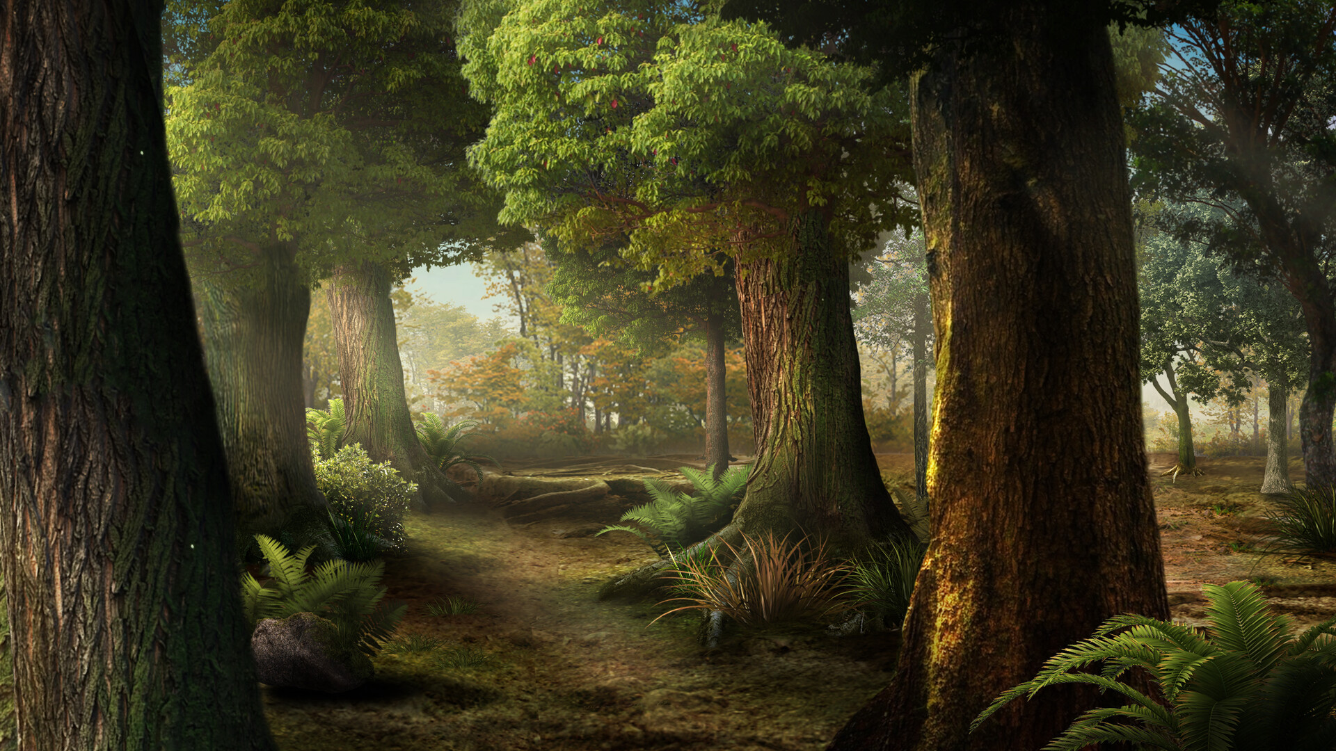 ArtStation - Jungle matte painting