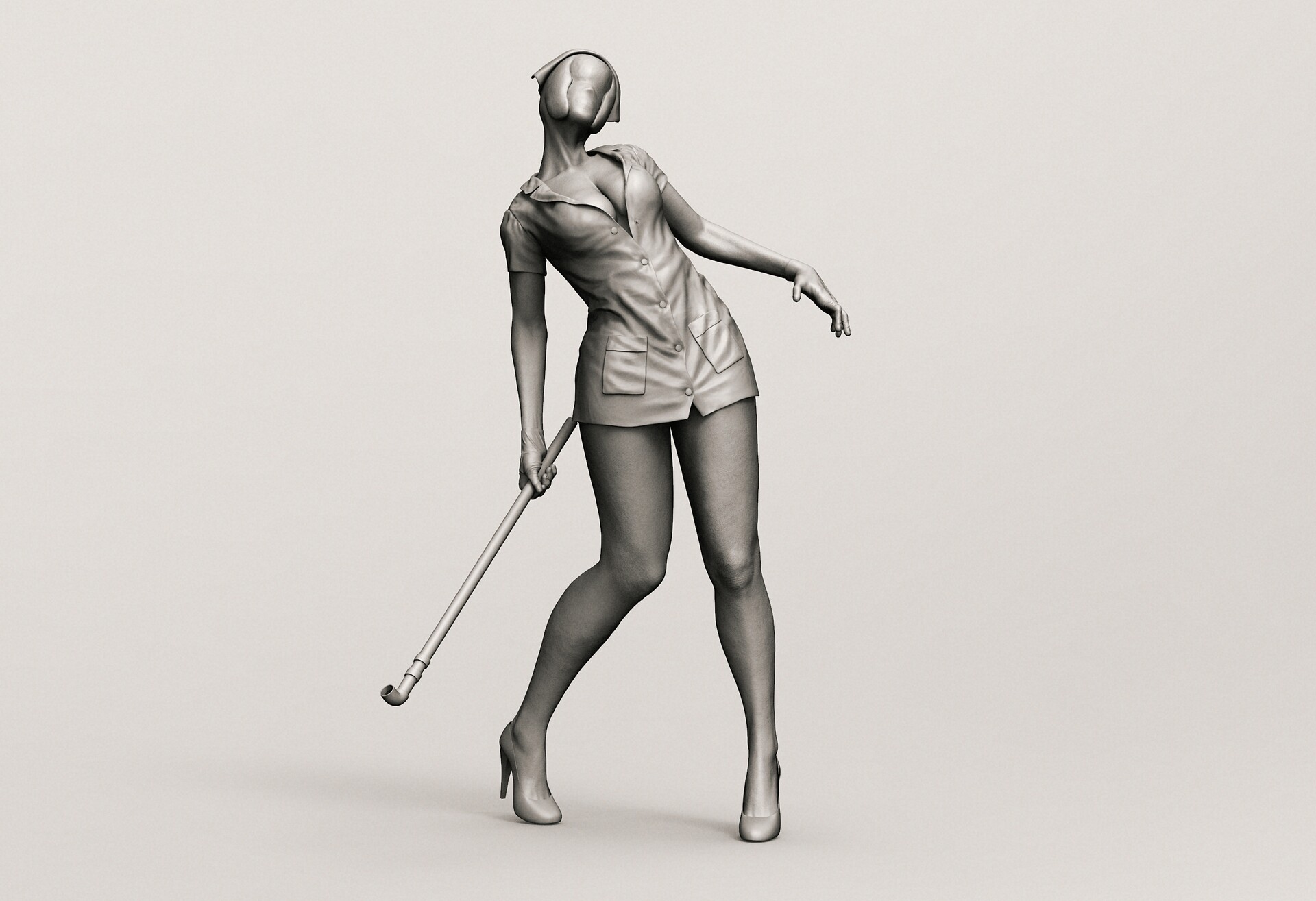 ArtStation - Bubble Head Nurse