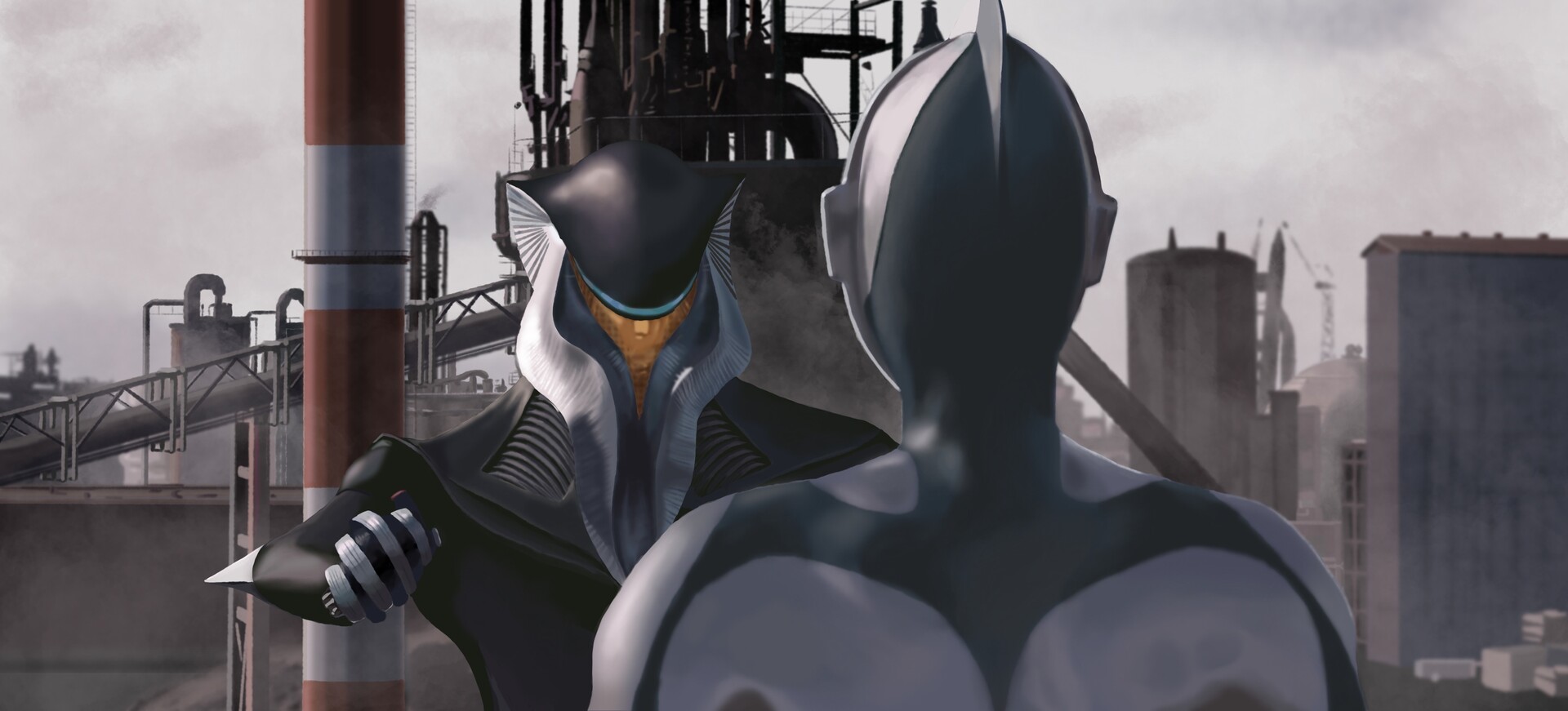 ArtStation - Mefilas VS Ultraman