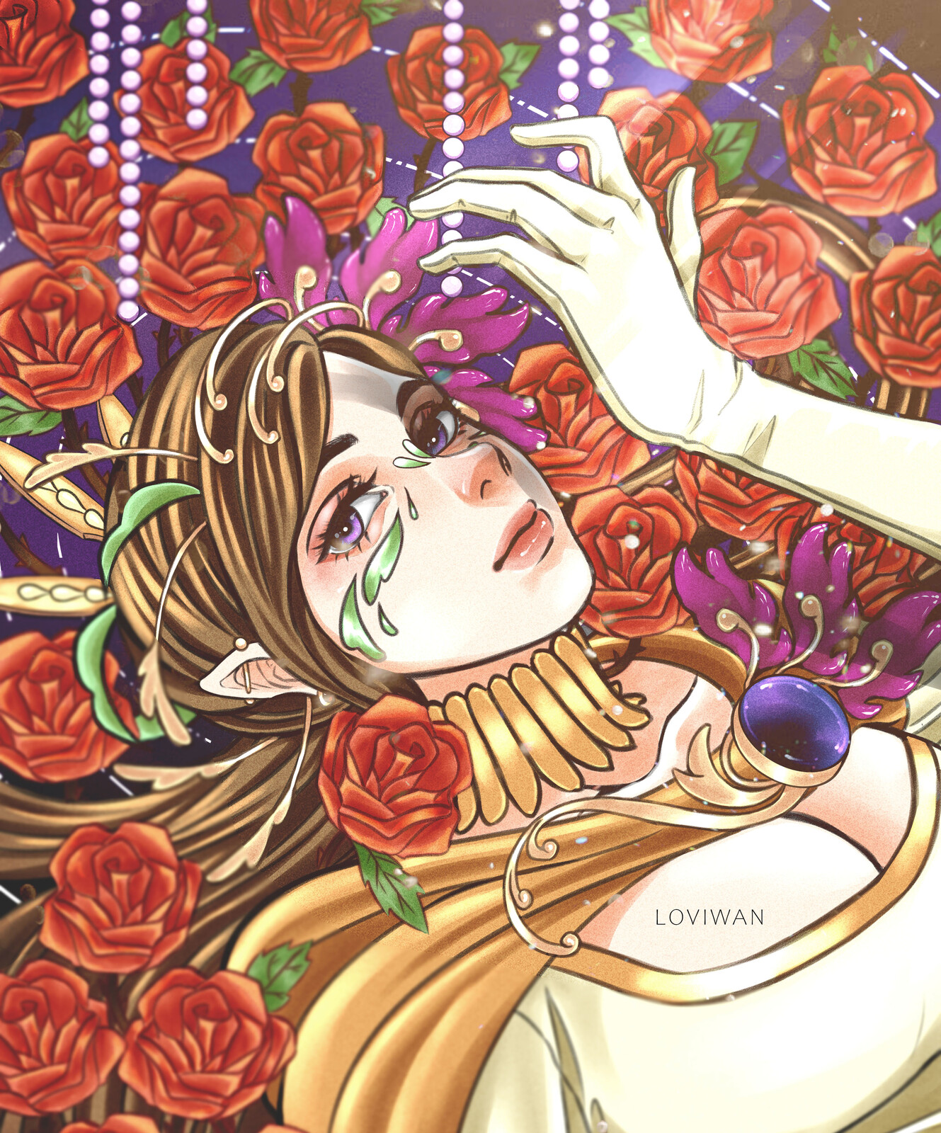 Julian Wanderer - Garden of roses