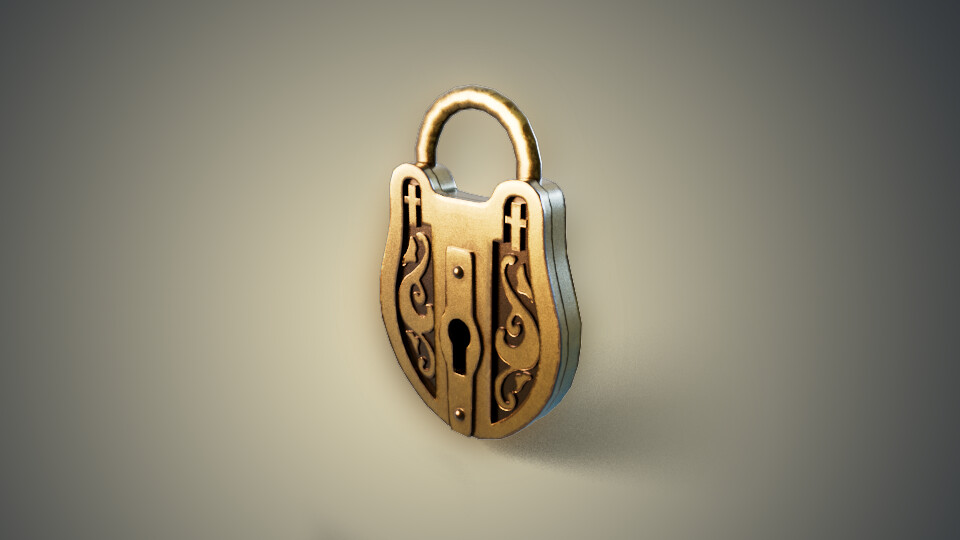 ArtStation - Ancient Padlock