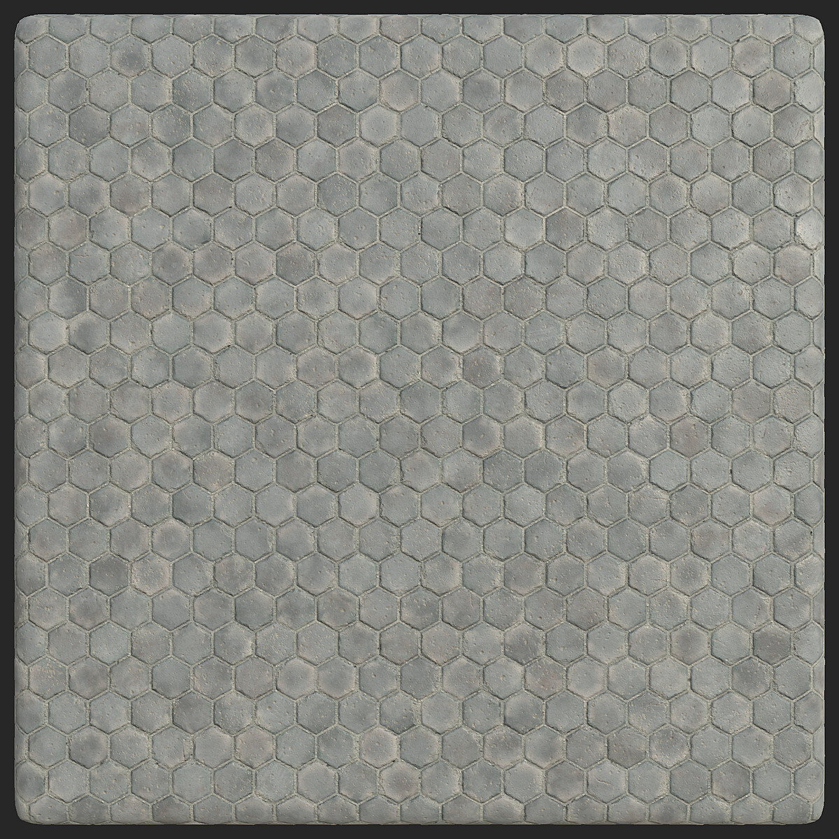 TextureCan - Hexagonal Grey Terracotta Tiles (FREE PBR Texture)