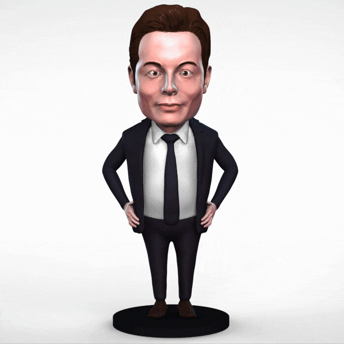 ArtStation - ELON MUSK BOBBLEHEAD FIGURINE