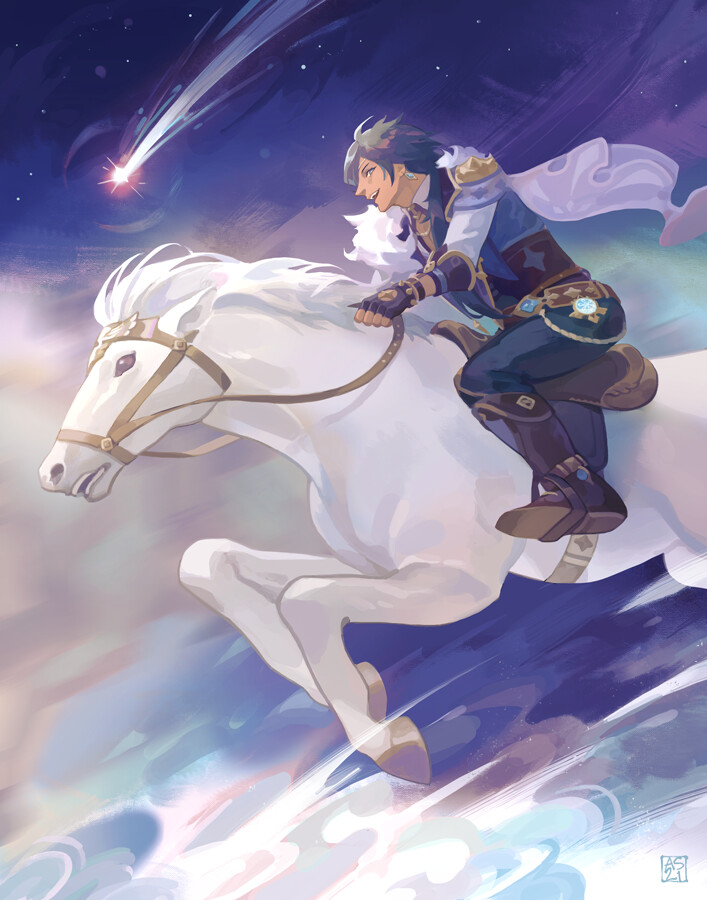 ArtStation - Cavalry Captain Kaeya