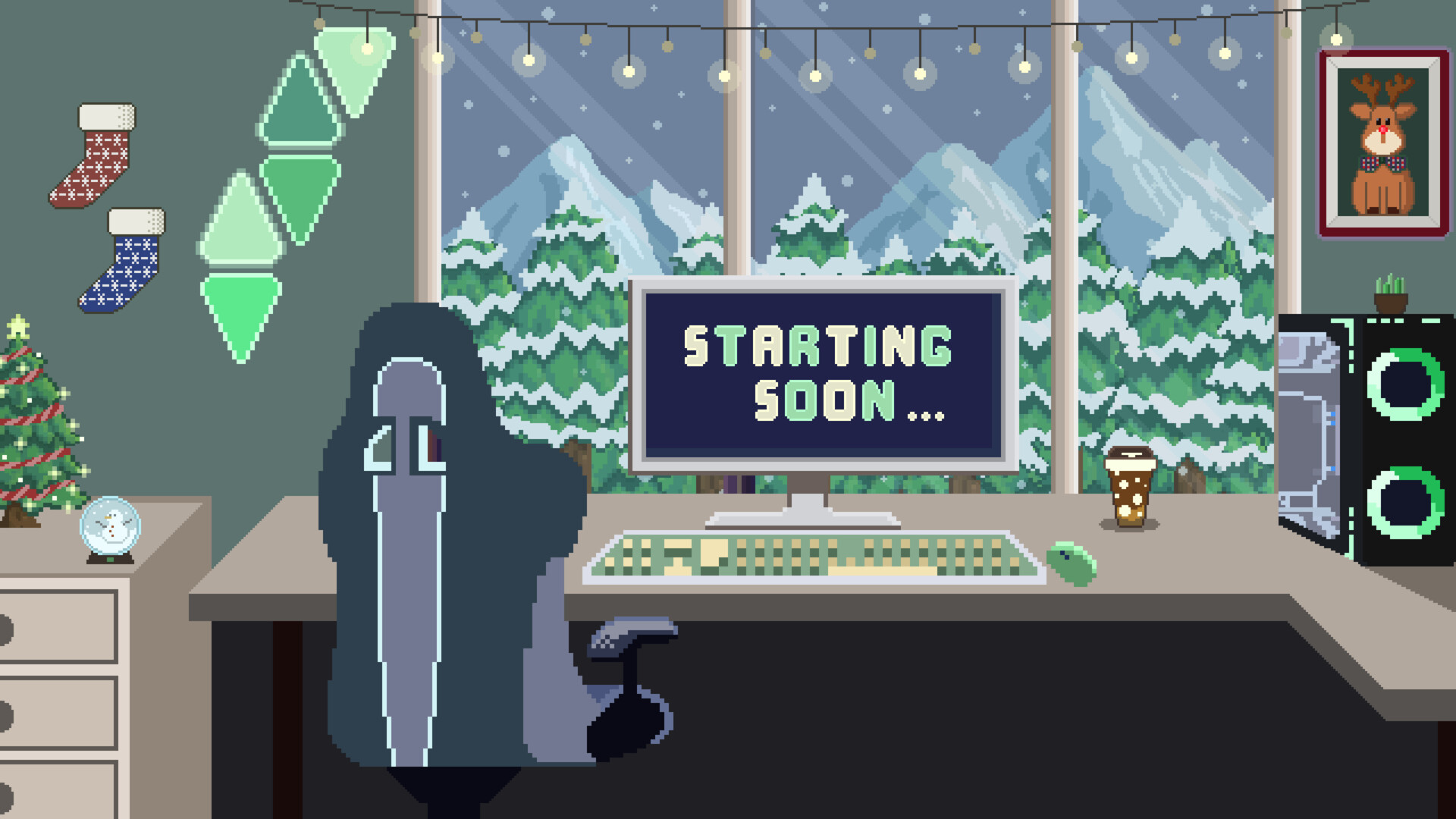 Sofia Ritter - Snowy Christmas - Animated Pixel Art Screen - By Sofia ...