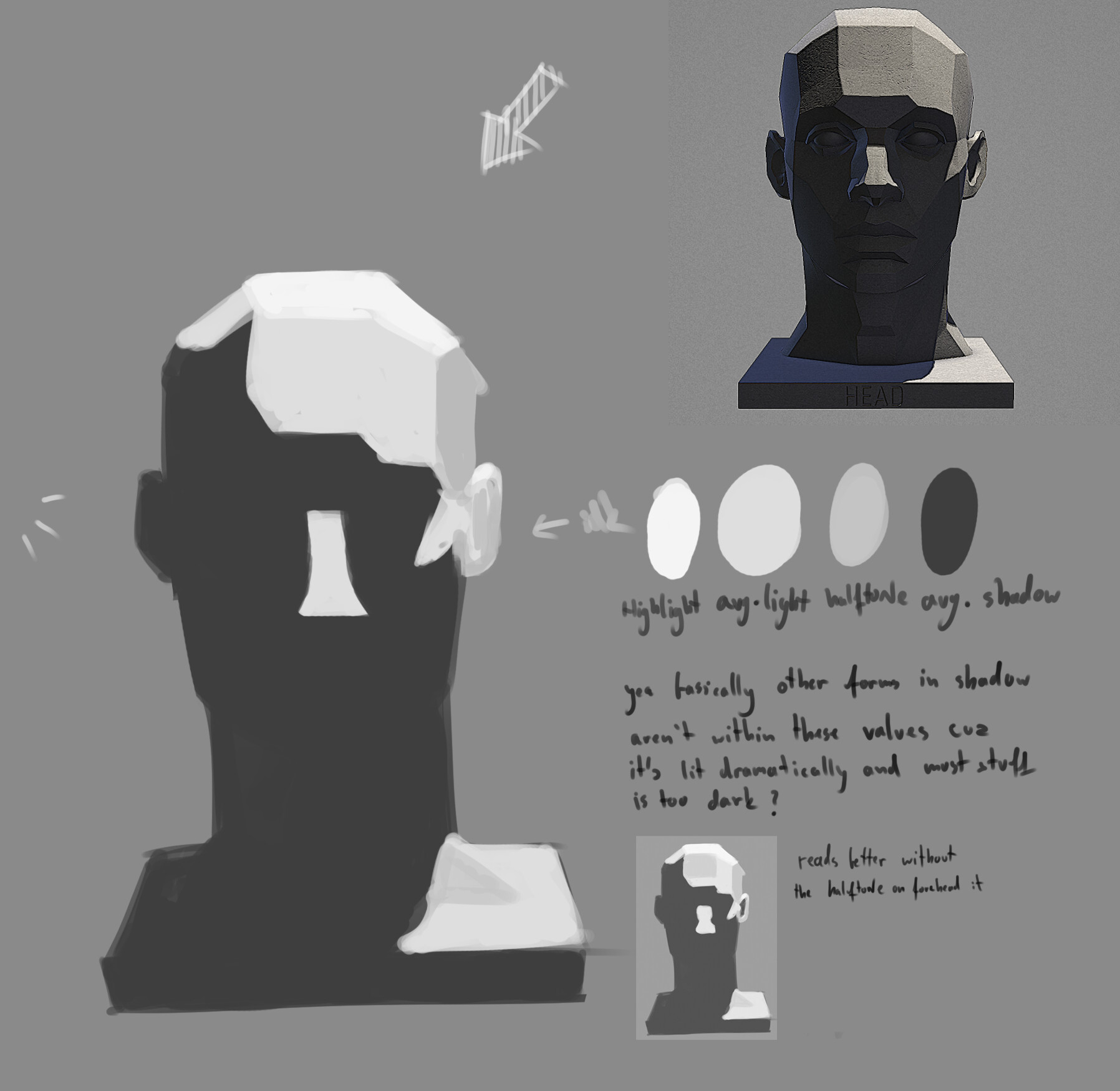 ArtStation - value and comp studies