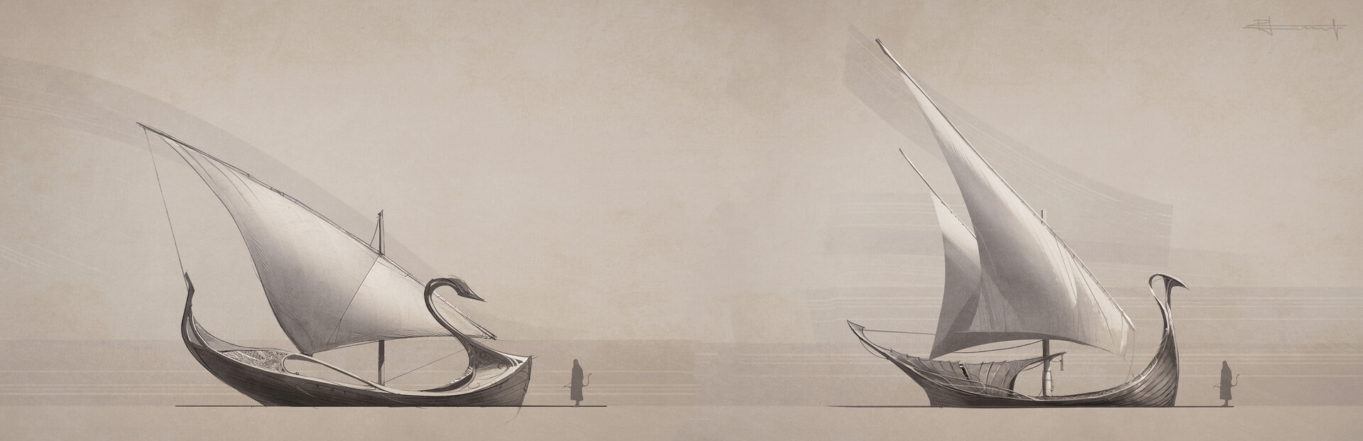 Roberto F. Castro - Elven boat to Valinor