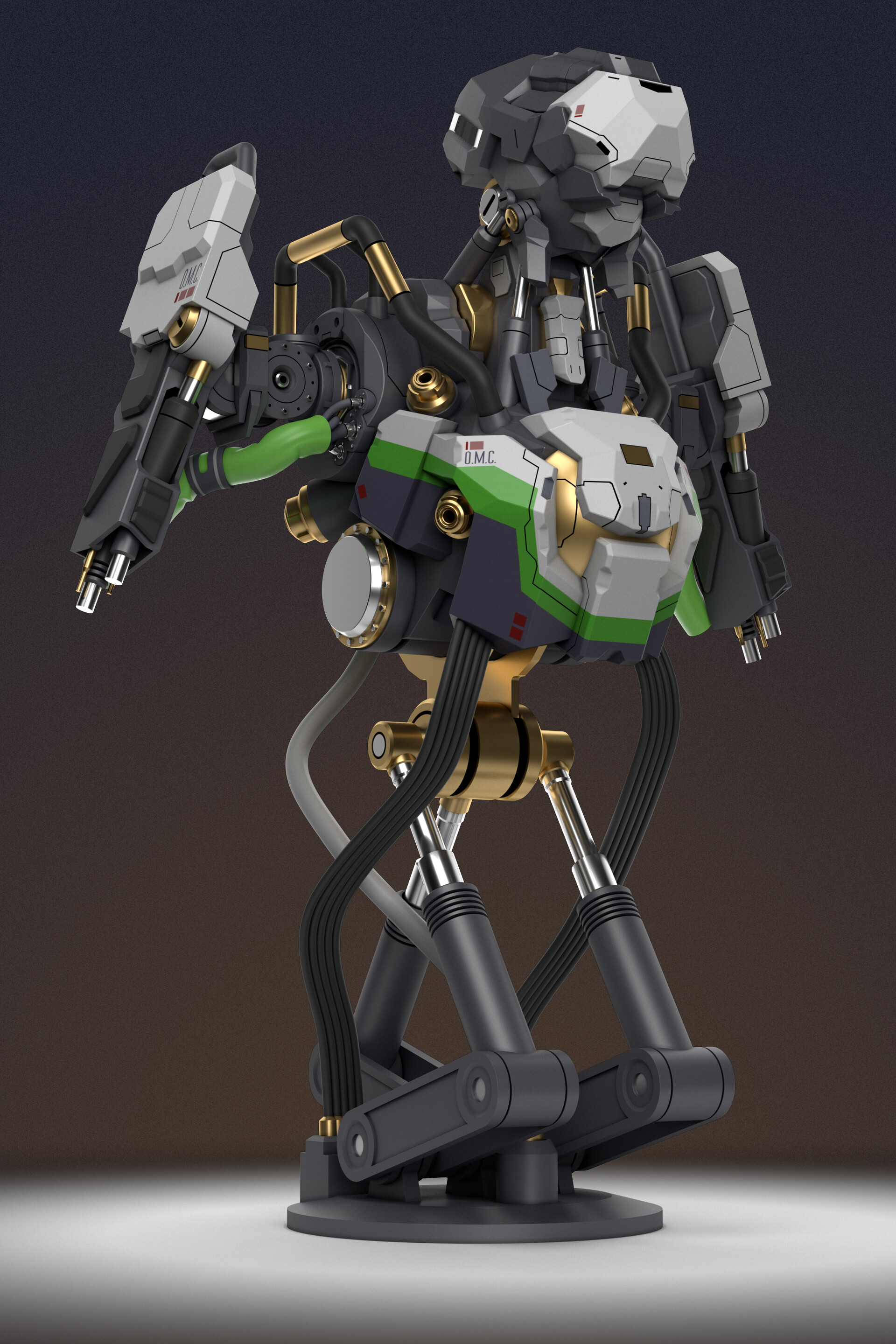 ArtStation - Original Mecha Competition (O.M.C.) Trophy 3D Printed Kit