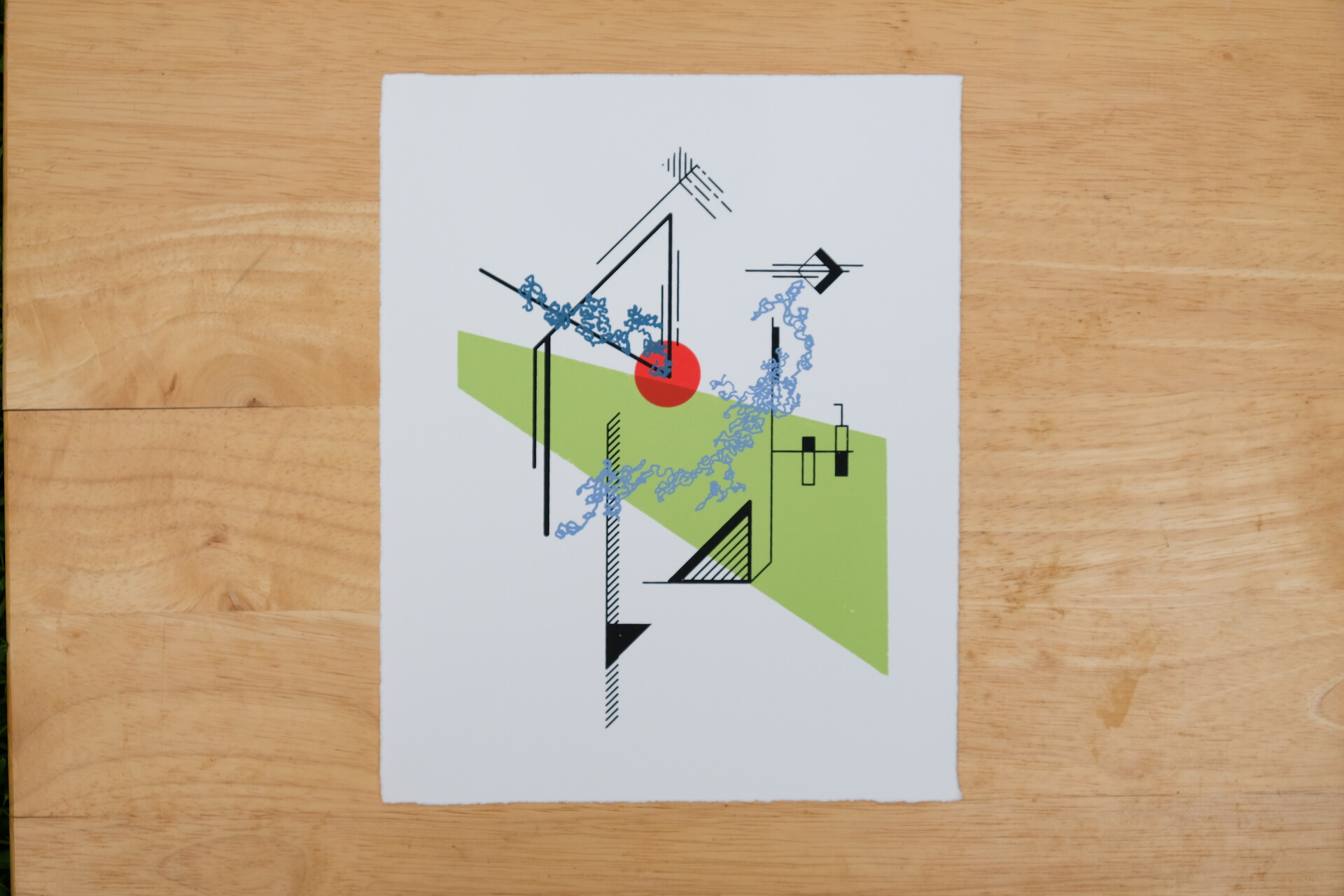 ArtStation - Composition No. 4 | Abstract Screenprint