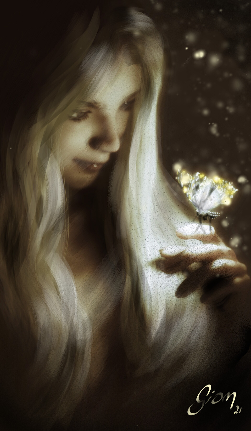 ArtStation - Butterfly girl