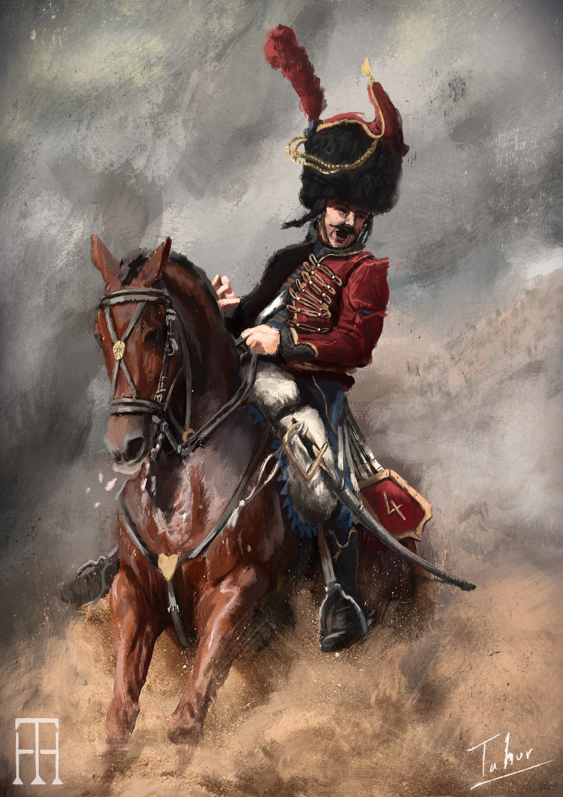 ArtStation - French Hussar receiving the last dispatch in Bailen
