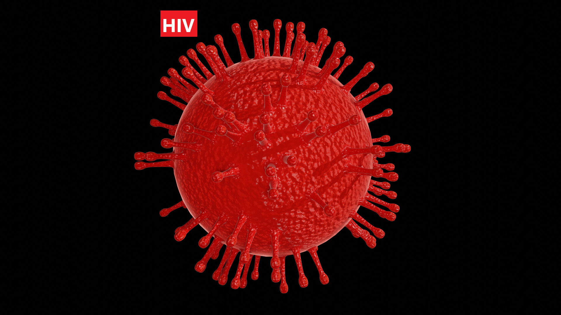 Hiv Virus 3d Model