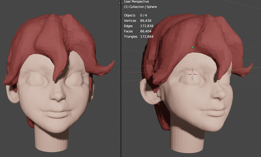 ArtStation - Stylized face - Beginner - WIP