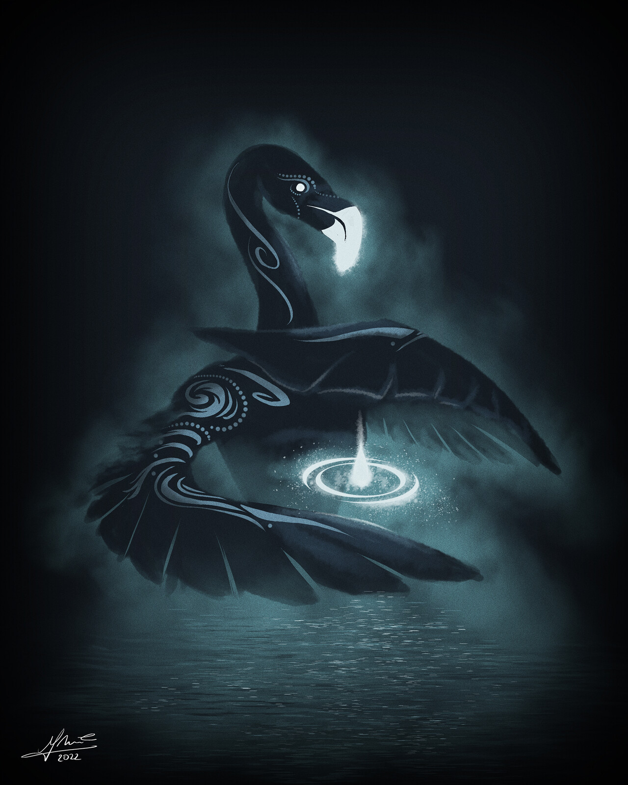 Art of Manuel J. Noreña C. - Spirit of the Lake