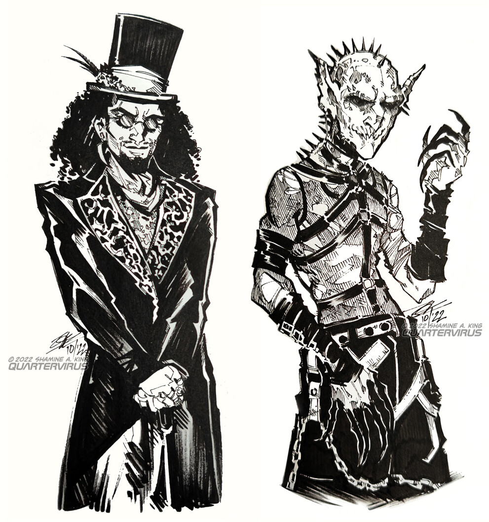 ArtStation - Inktober - Vampires: Masquerading
