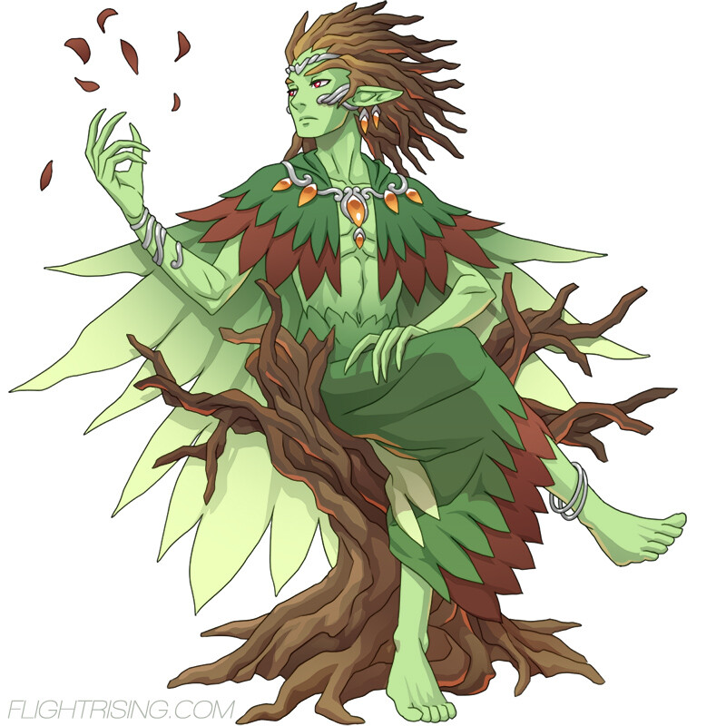 ArtStation - Dryad Lord Familiar Illustration