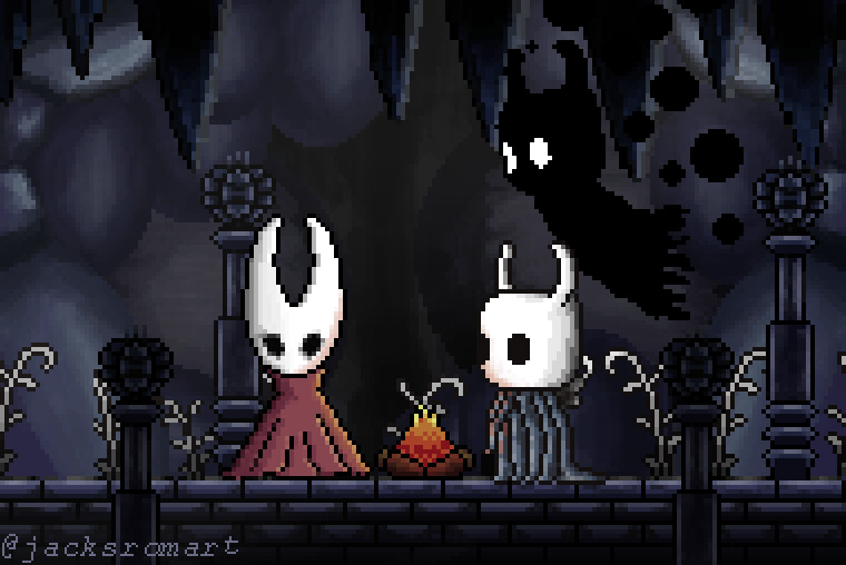 ArtStation - hollow knight pixel art