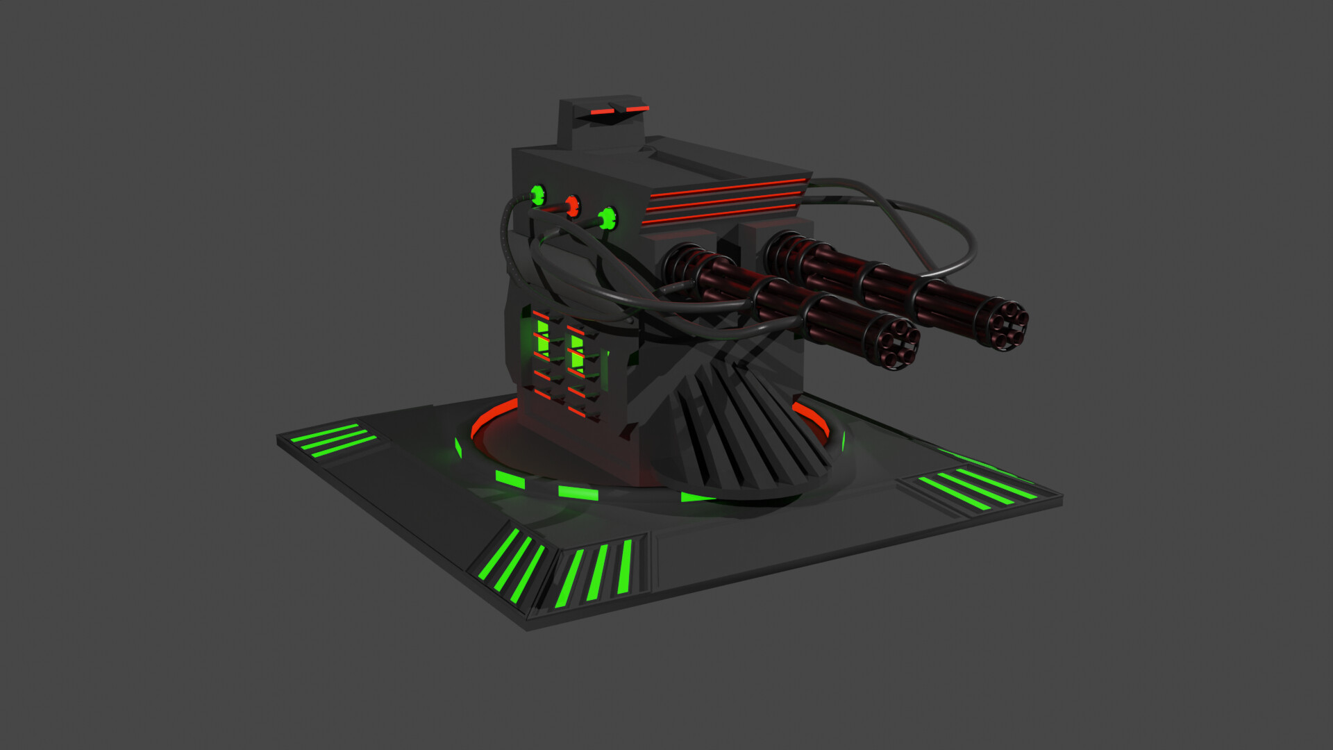 ArtStation - Mounted Machine Gun