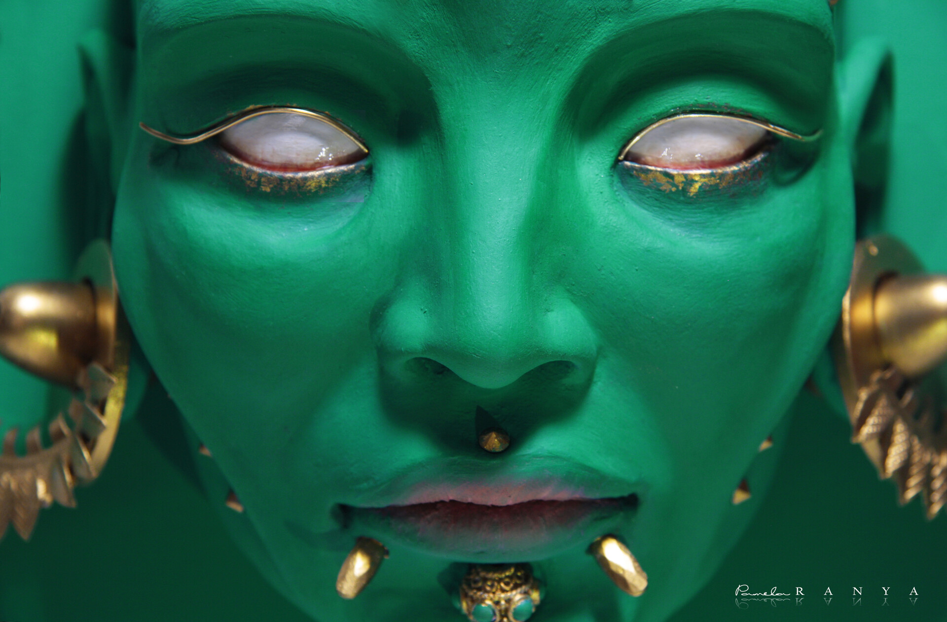 ArtStation - Green Creature - Sculpture